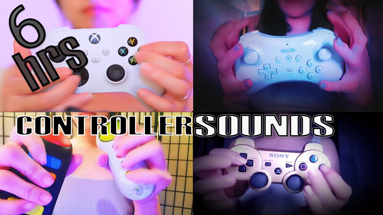 [6 Hours] ASMR Controller Sounds for Gamers 🎮🌙 Relaxing Ambience to ...