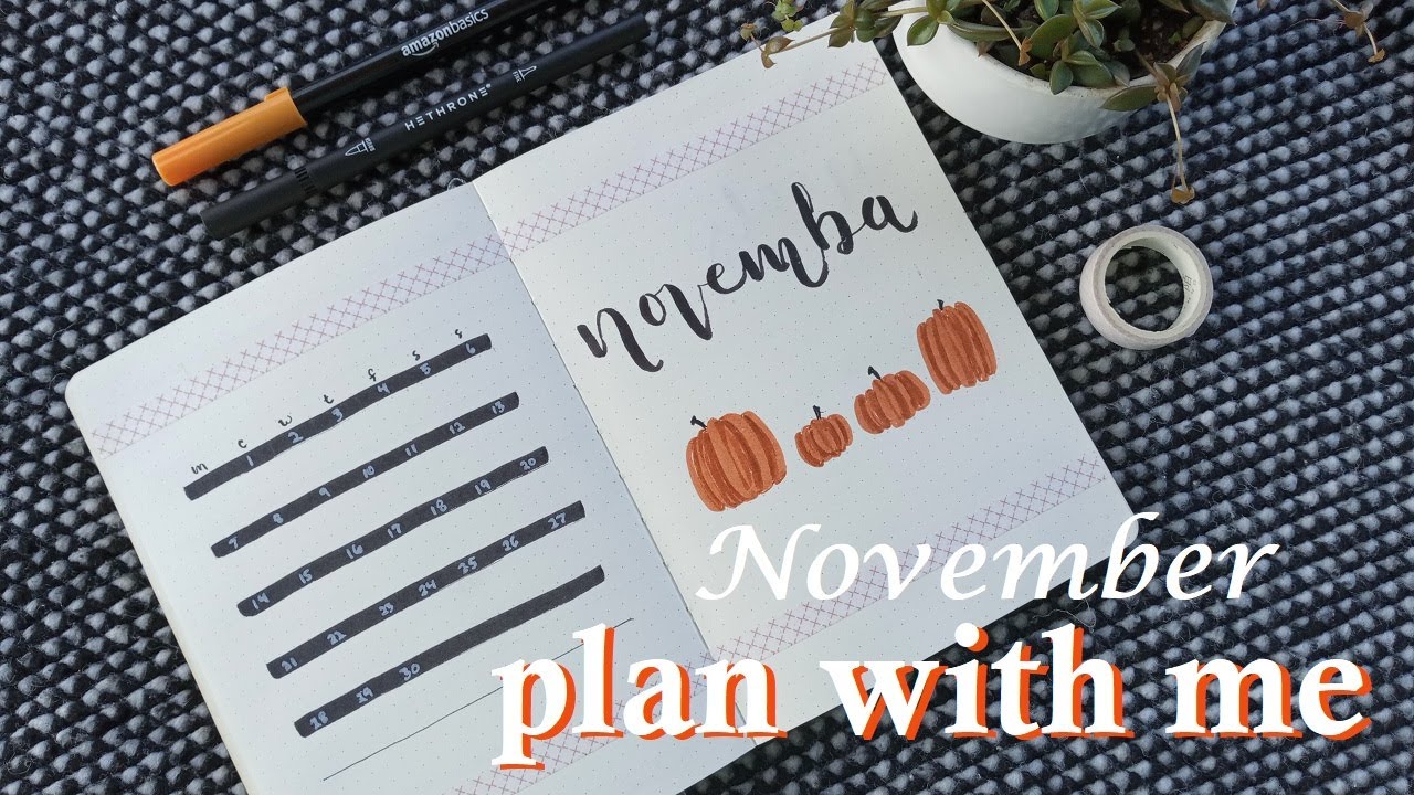 Plan with me November 2022 | Bullet Journal set up | simple & easy ...
