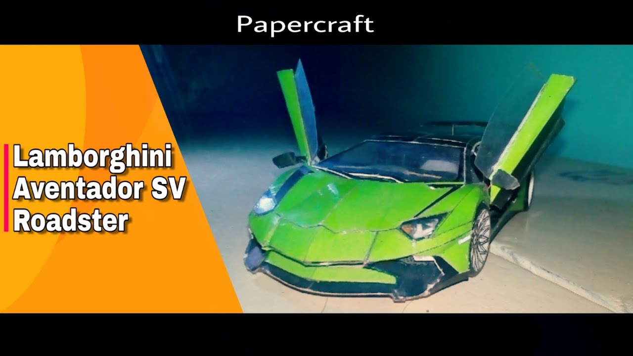 Papercraft Lamborghini Aventador