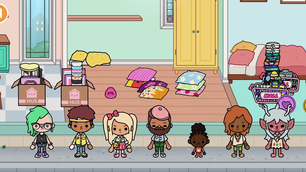 Создаем дом для семьи с малышом!Тока бока - YouTube