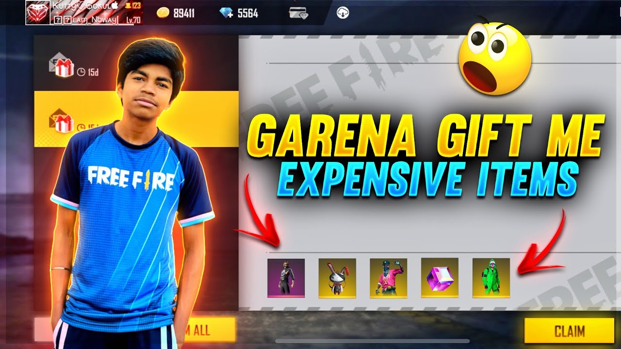 🎁💥Garena Gifts Me Very Expensive Items💥🎁 | I Got New Bundles And Level ...