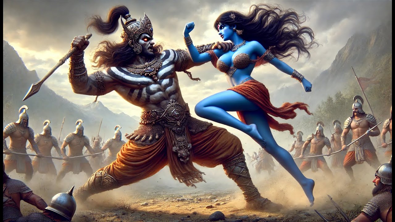 Alambusha, the Yakshini of War vs Ghatotkacha: A Fierce Battle in the ...
