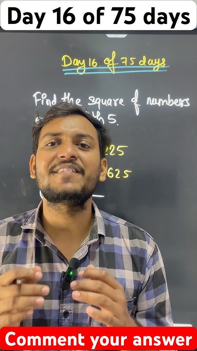 16th shorttrick How to find the square of any number ending with 5 in seconds #cbse #squaretrick ...