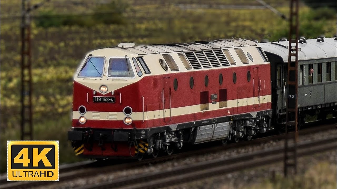 DR 119.158-4 V okolí Prahy 7.9.2019 a v polabí 8.9.2019 (4K) - YouTube
