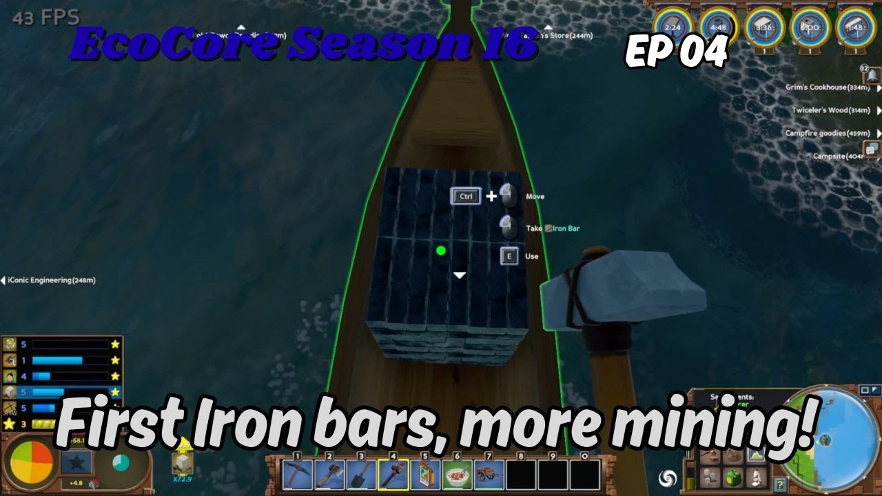 First Iron bars, continuing the mine! | Raptor X | EcoCore Season 16 EP ...