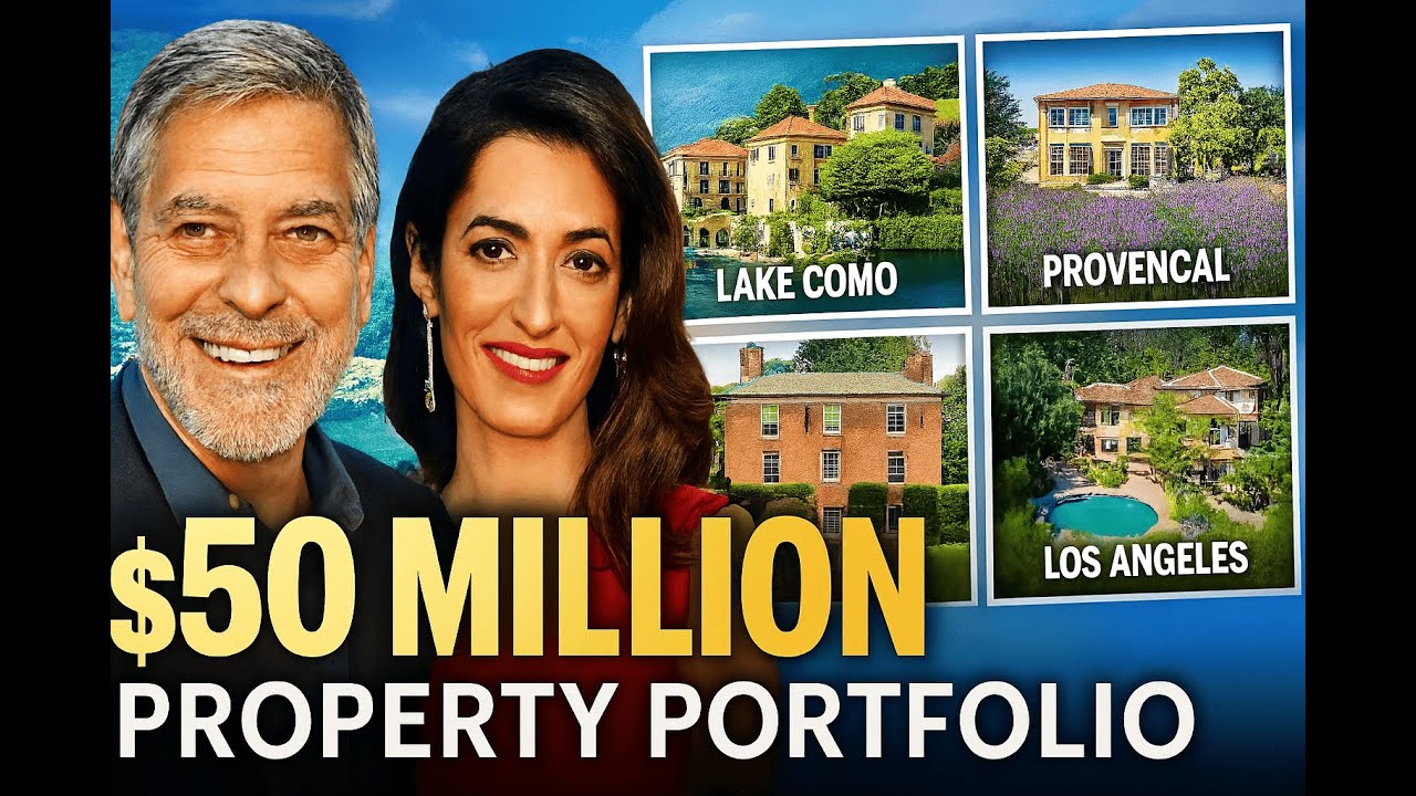 George and Amal Clooney’s $50 Million Real Estate Portfolio - YouTube