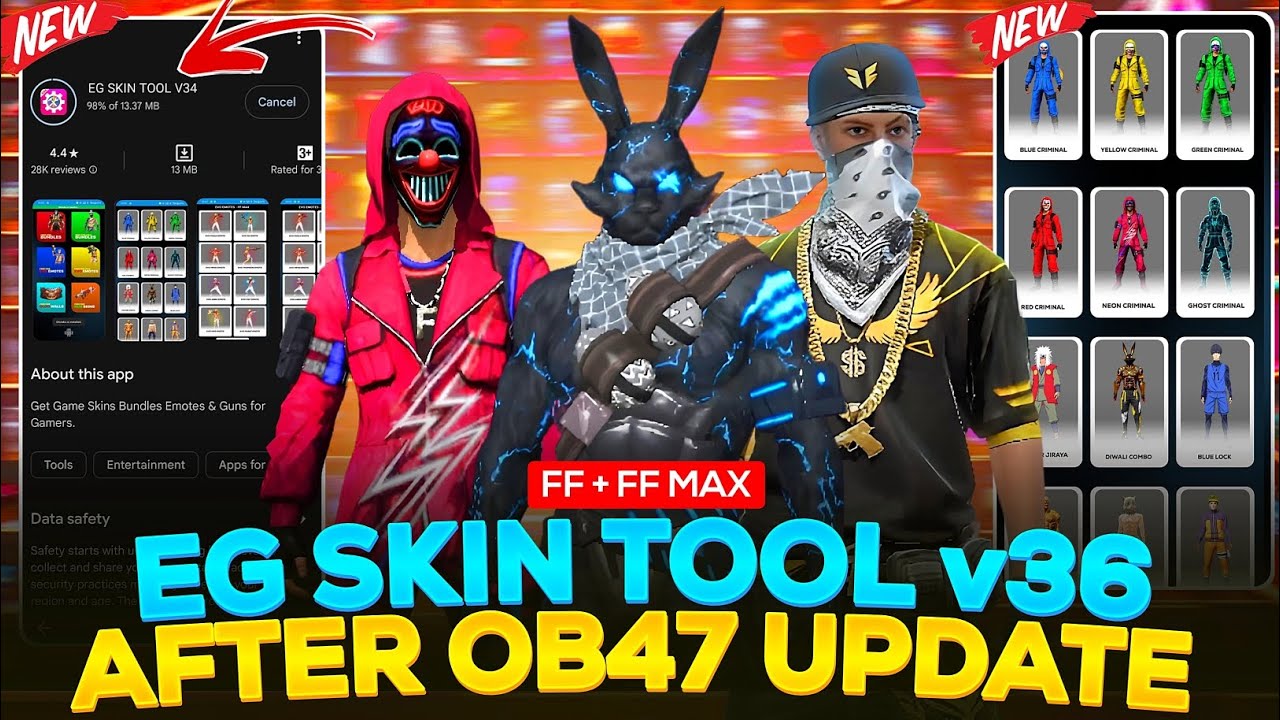 Antiban Skin Tools Pro Free Fire | Free Fire Skin Tool App | FF Skin ...