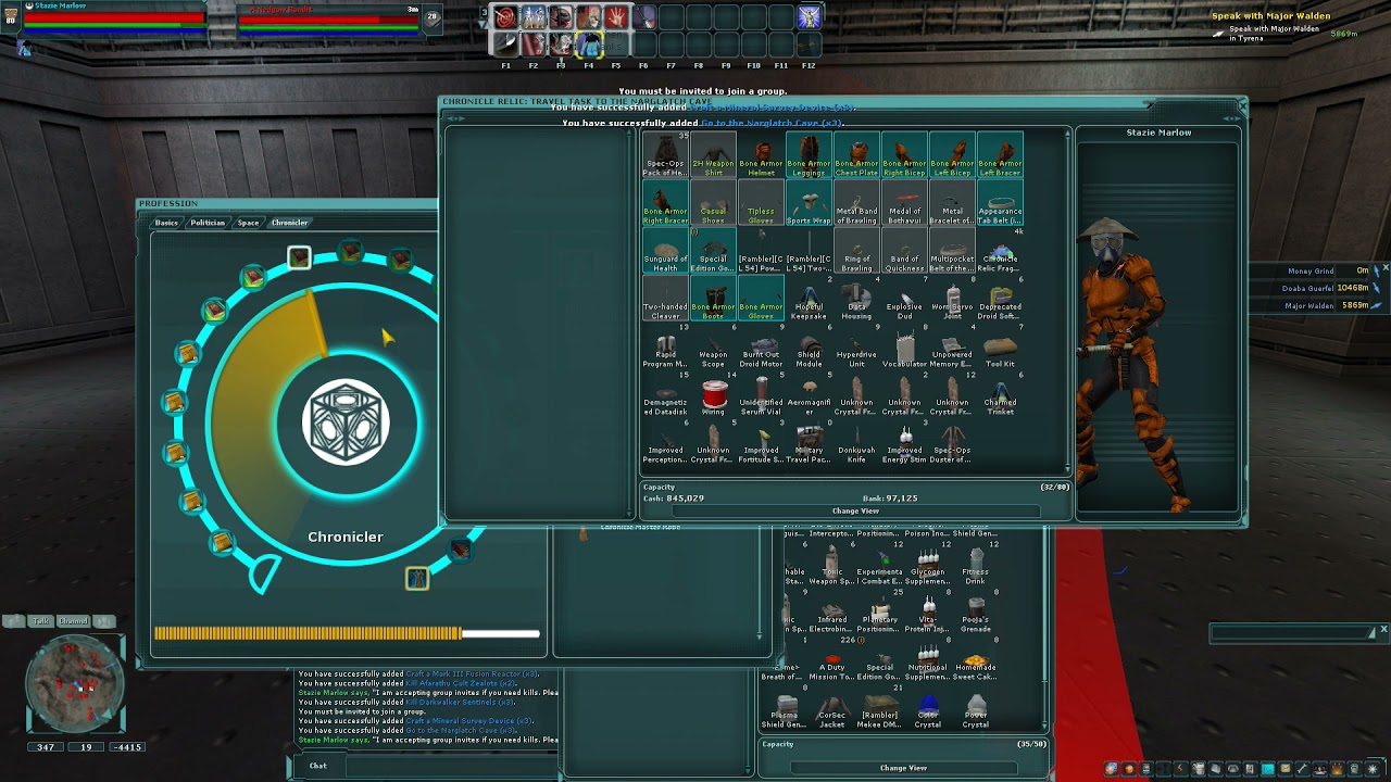 How to level a Chronicle Master in SWG R3 (Star Wars Galaxies) - YouTube