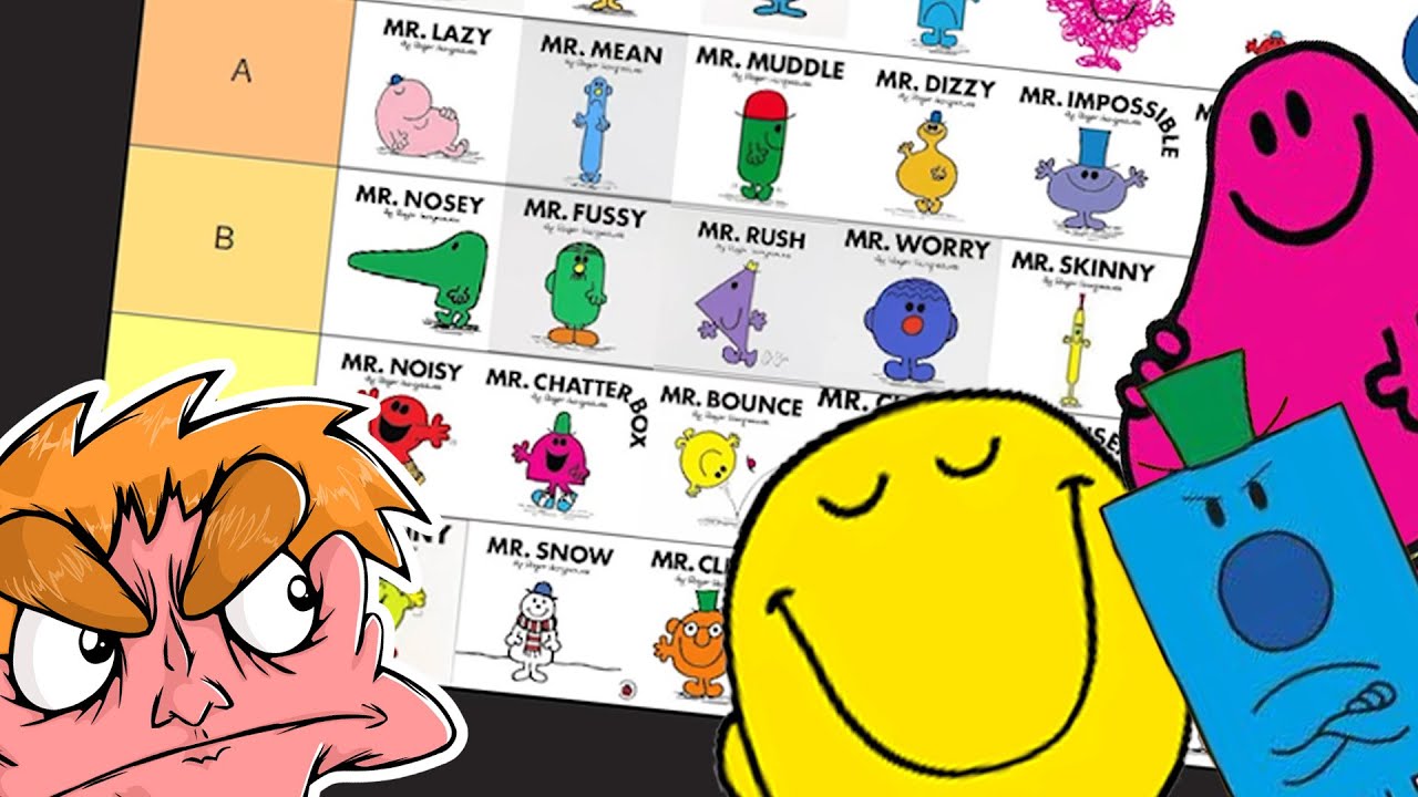 CORRECT Mr. Men Tier List - IHE - YouTube