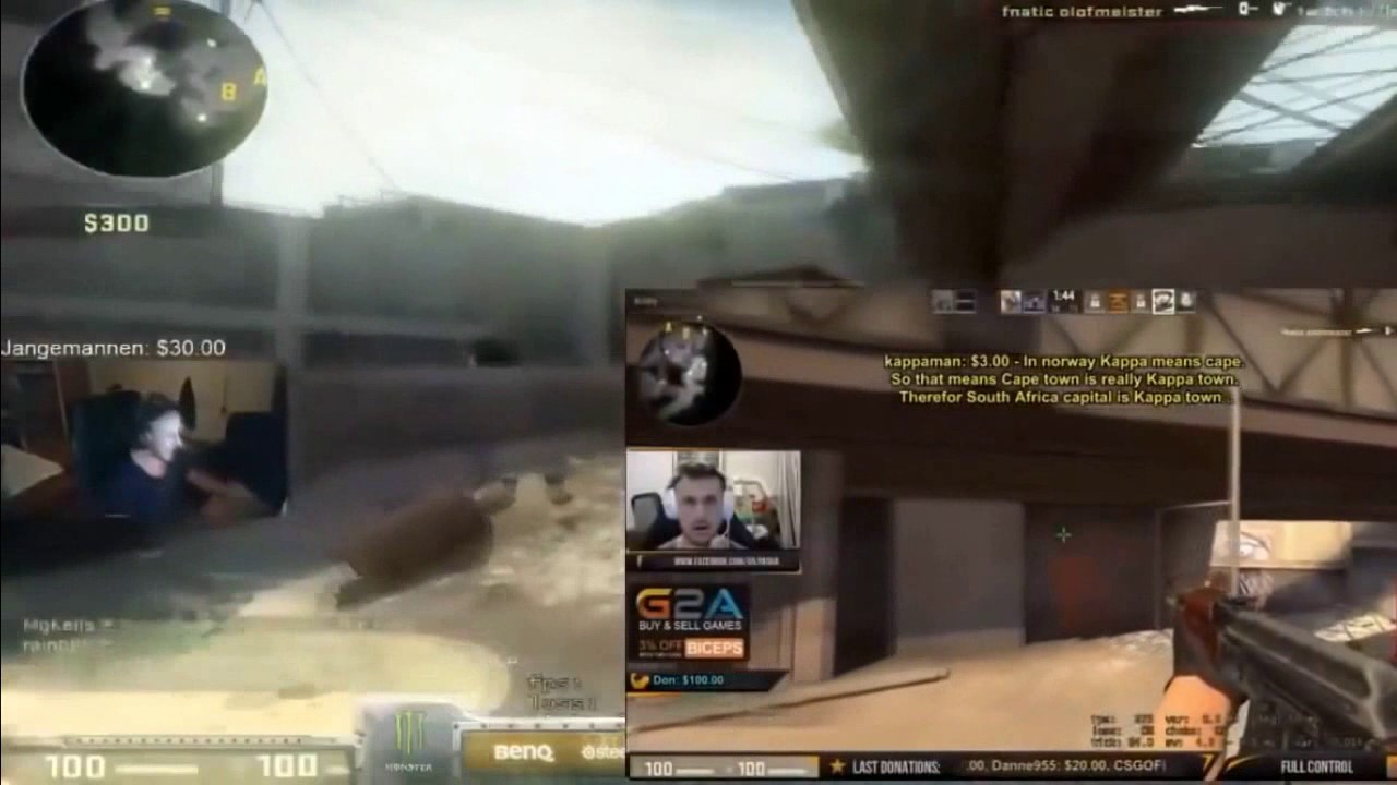 CS GO-Паша Бицепс в шоке от прострела Олофмейстера Pasha Biceps shocked ...