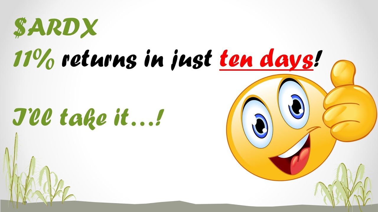 ARDX selling put for 11 percent returns in 10 days - YouTube