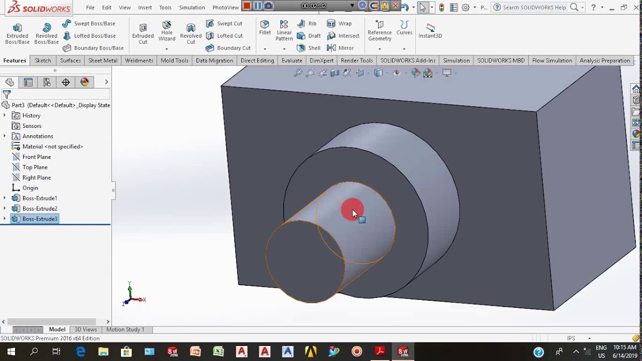 SOLIDWORKS TRAINING TUTORIAL 3 - YouTube