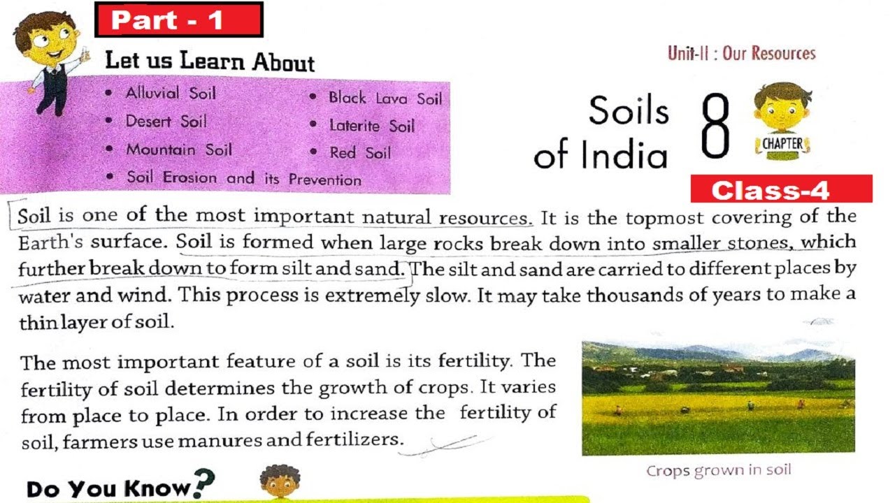 CBSE | Class 4 | Social Studies | Chapter 8 | Soils of India | Part 1 ...
