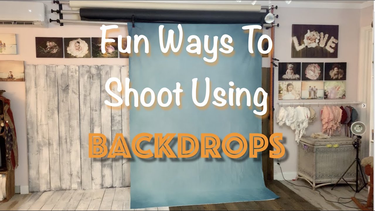 Fun Ways to Shoot Using Backdrops! - YouTube