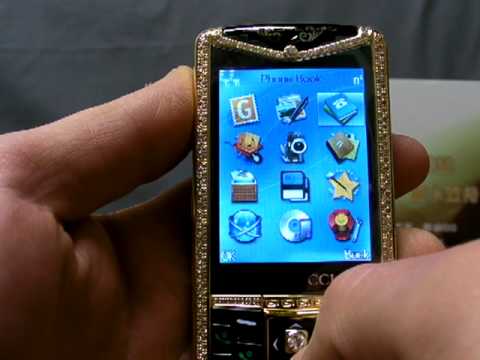 Gucci V100 Dual 2 SIM mobile cell phone - YouTube