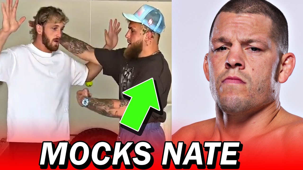 JAKE & LOGAN PAUL MOCK NATE DIAZ - YouTube