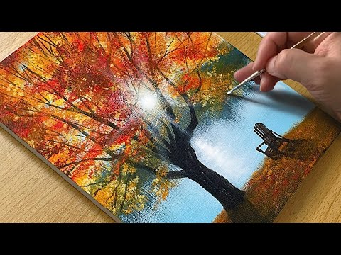 You Won’t Believe How Easy This Glowing Light Effect Is! - Acrylic Painting