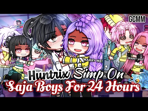 HUNTRIX Simp On SAJA Boys For 24 Hours | KPOP Demon Hunters | GLMM / GCMM | Gacha Club Mini Movie