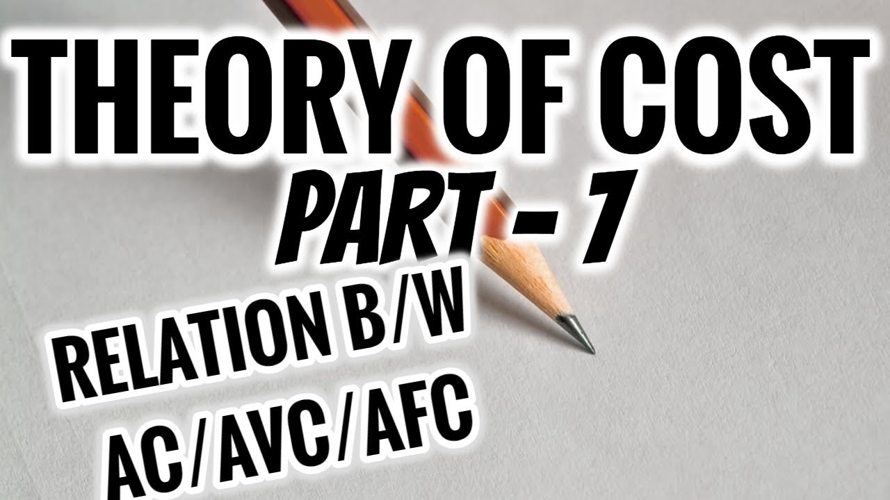 #65 | RELATIONSHIP OF AC, AVC & AFC | THEORY OF COST IN ECONOMICS ...