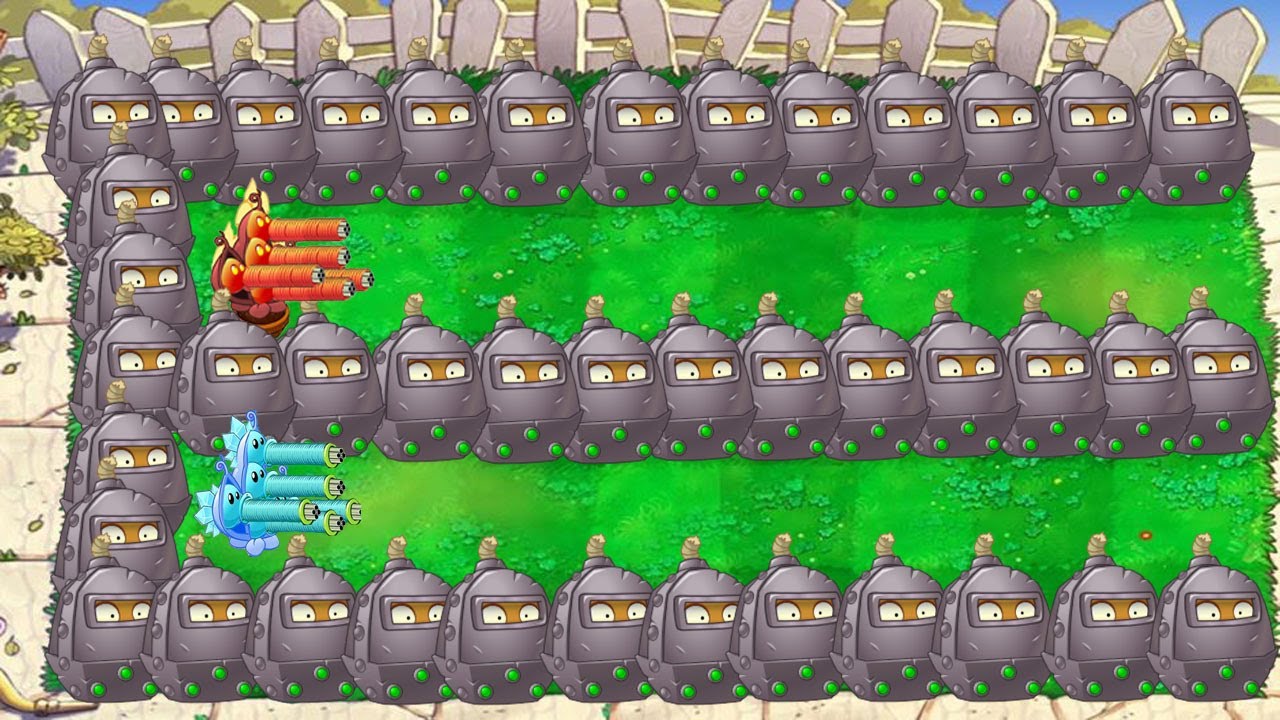 Snow Pea vs Repeater and Torchwood Kill Zombies | Plants vs Zombies ...