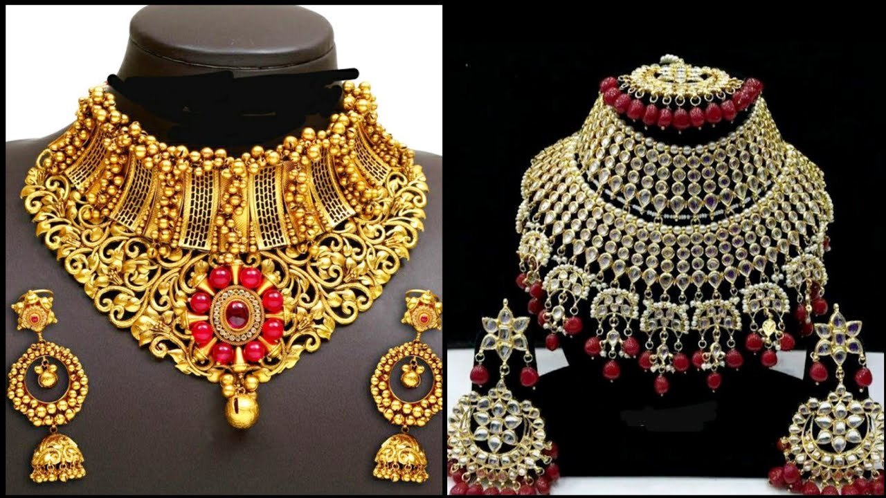Top Class Beautiful Gold Nacklaces Chokker Sets Different Styles ...