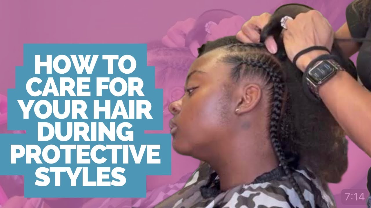 How to care for your hair during protective styles - YouTube