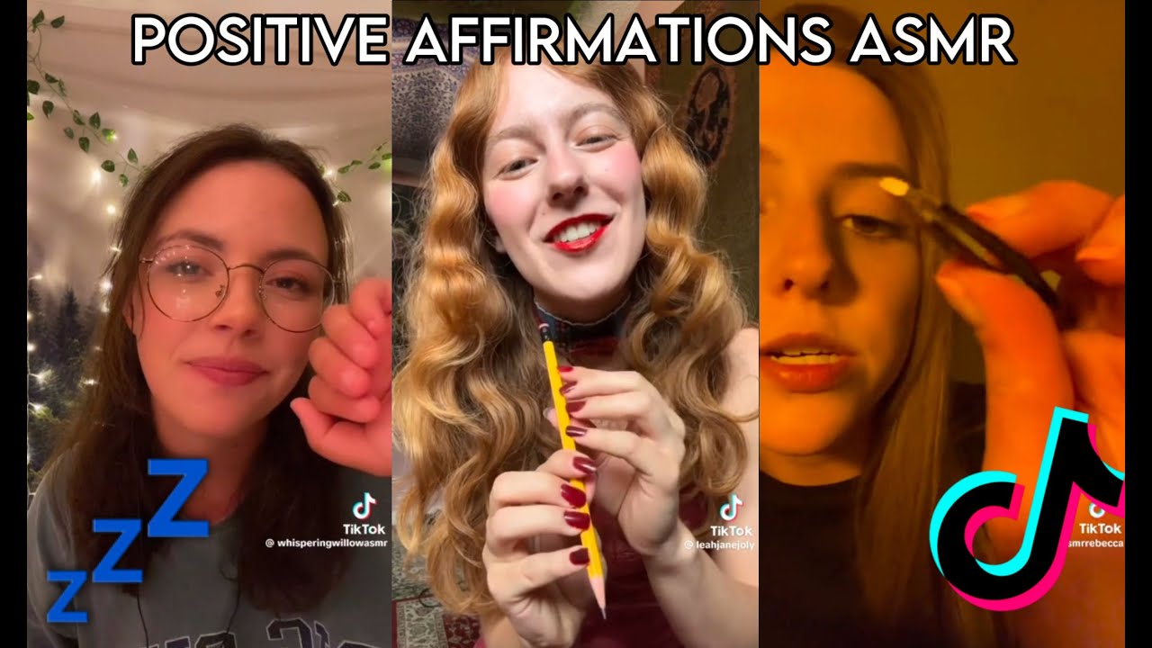 TikTok POSITIVITY ASMR compilation | Positive affirmations and plucking ...