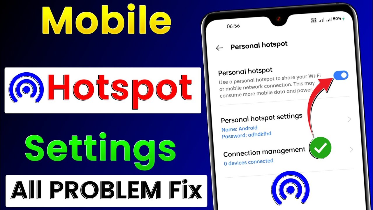 Mobile Hotspot Settings | Hotspot Settings In Mobile | Mobile Ka ...