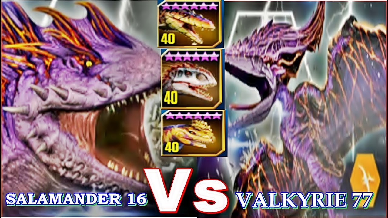 Jurassic World™: The Game: WORLD BOSS SALAMANDER 16 Vs WORLD BOSS ...