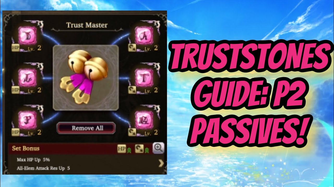 WoTV • Guide | P2: Understanding and Building Truststone Passives! The ...