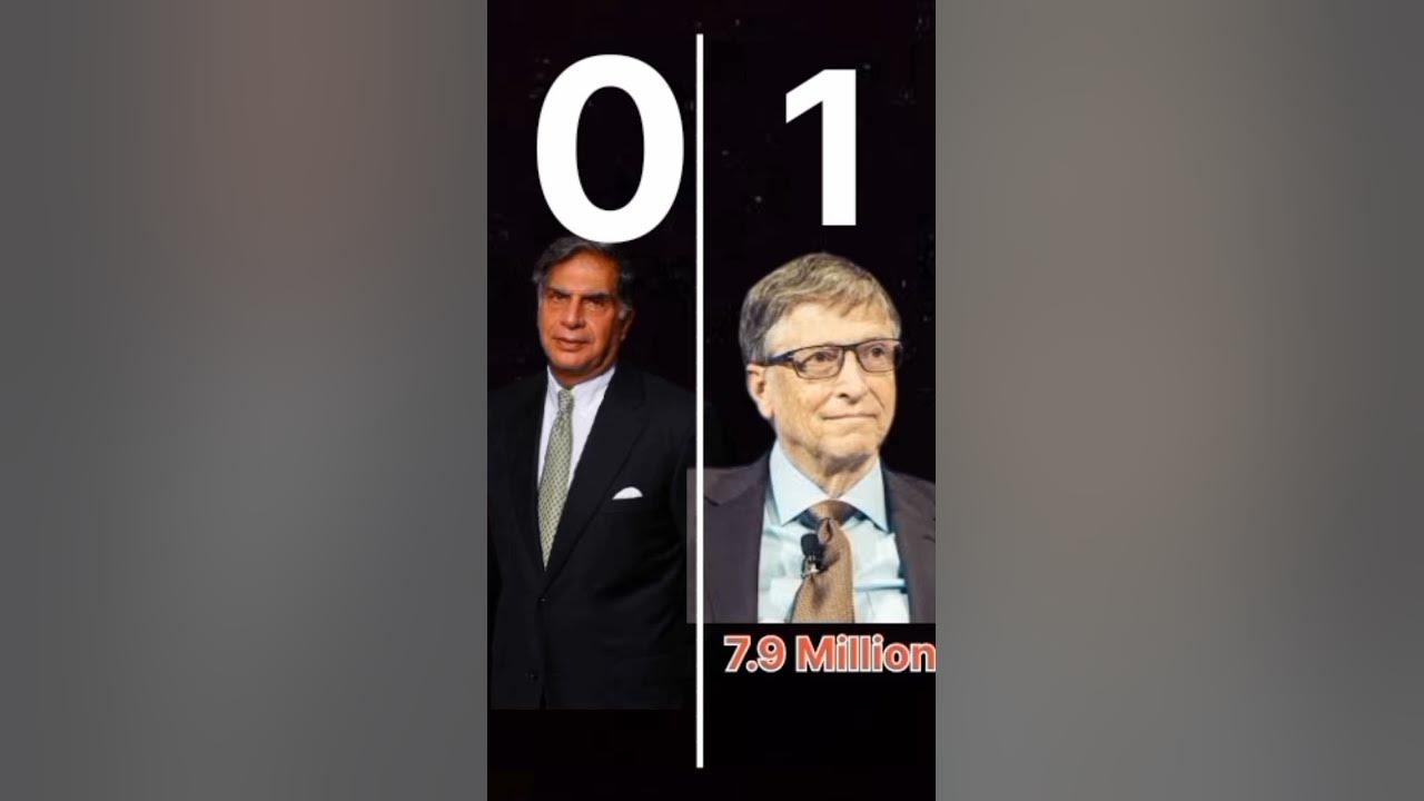 Ratan Tata Vs Bill Gatesshorts Comperison Billgates Youtube
