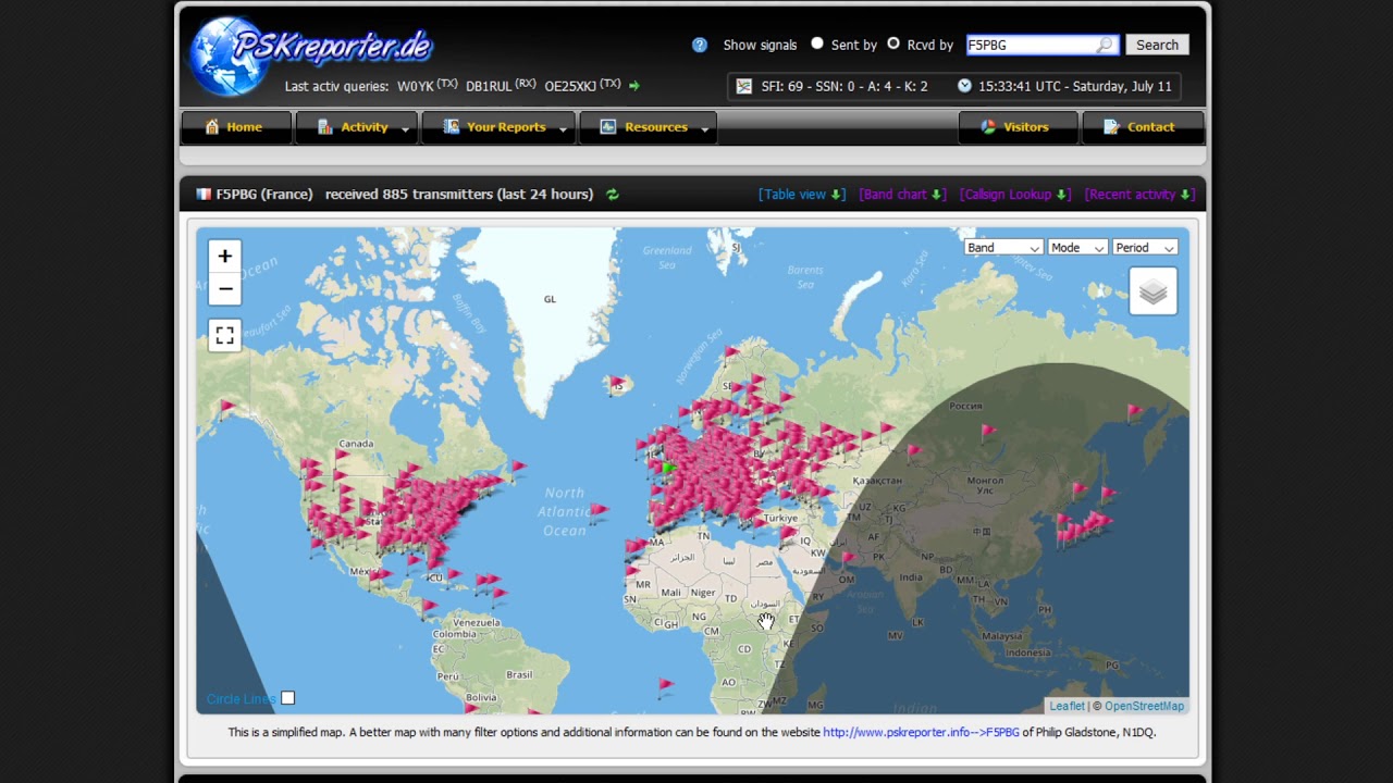 pskreporter.de : Complément intéressant à pskreporter.info - Modes ...