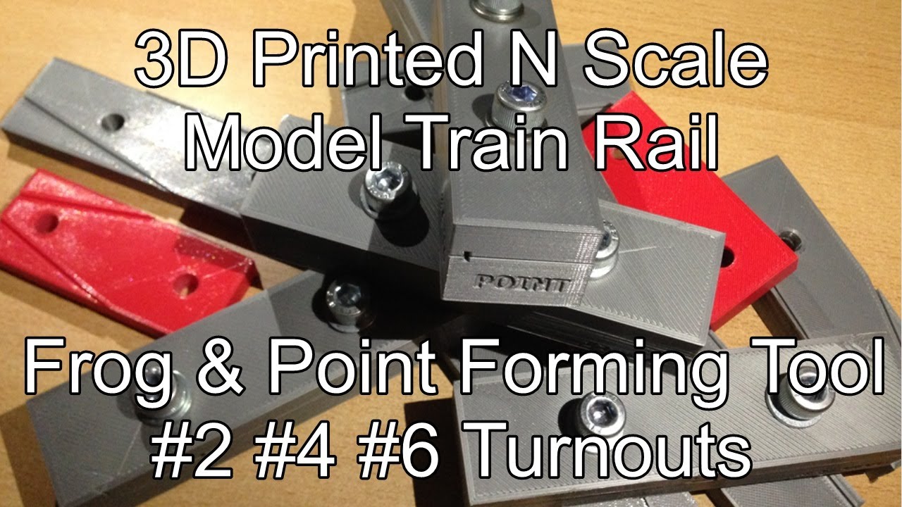 Turnout #2 4 and 6 Rail Cutter Frog and Diverging Rails - YouTube