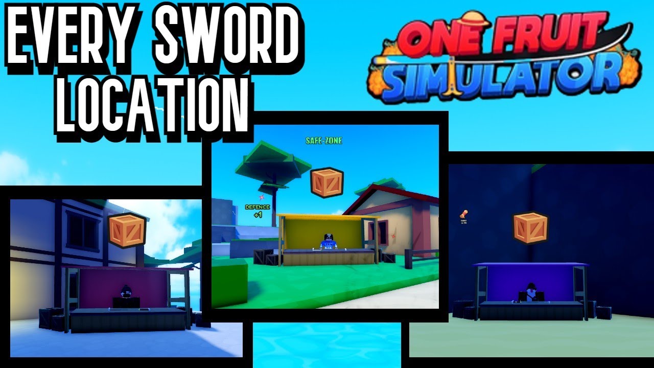 Every sword location in (One Fruit Simulator) - YouTube