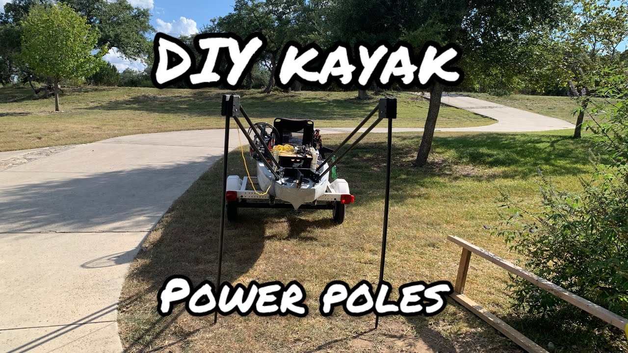 How I Made my DIY Kayak Power Poles (version 1) - YouTube