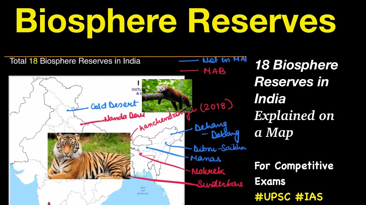 Biosphere Reserves of India | Discussed on a Map | Indian Geography ...