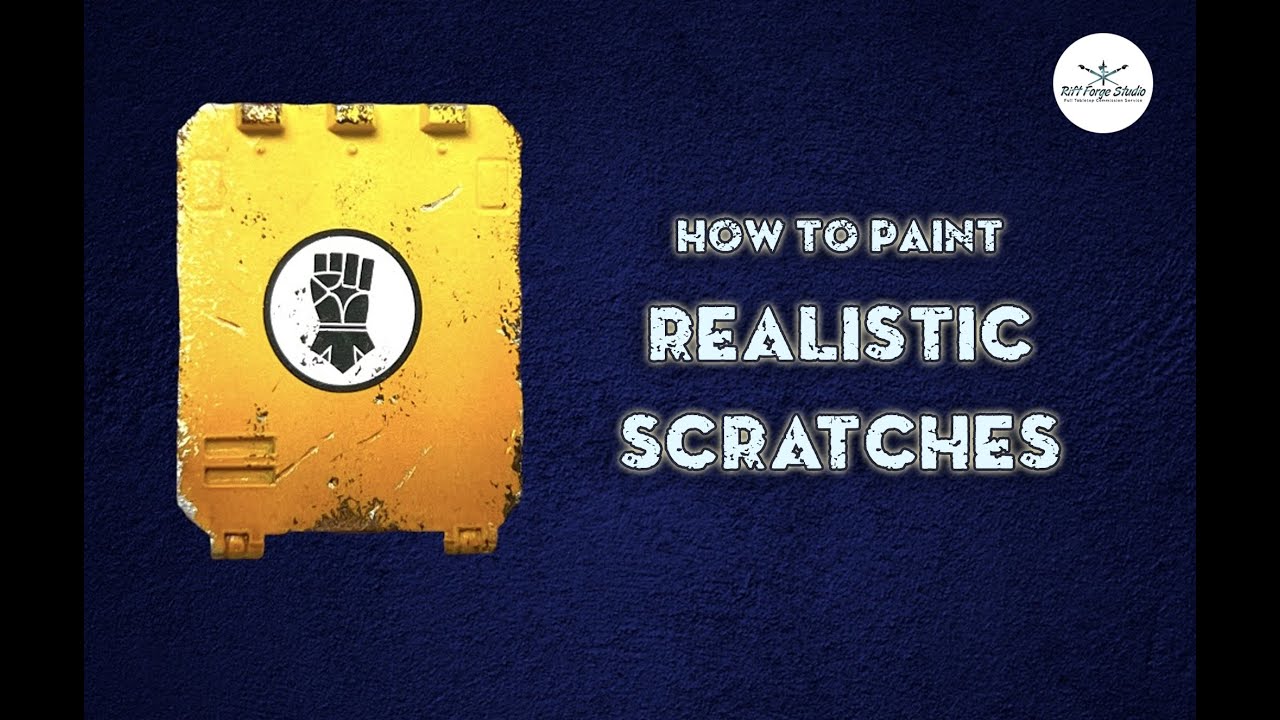 How to Paint Realistic Looking Scratches - YouTube