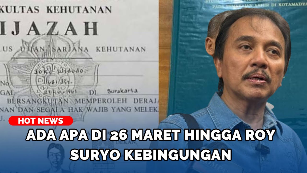 BLAK-BLAKAN Roy Suryo Usai Diperiksa soal Ijazah Palsu Jokowi, Curiga Kenapa 26 Maret Disorot ...