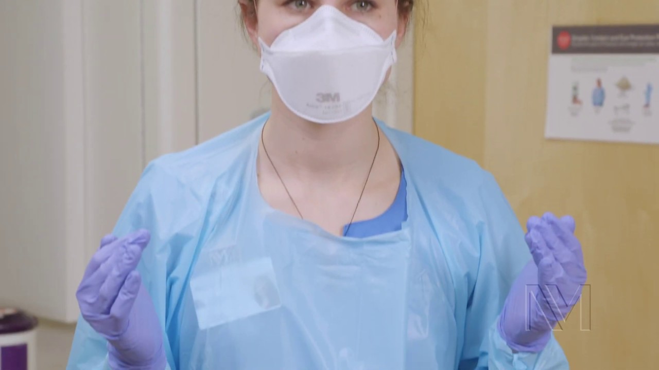 Donning with Used N95 Masks - YouTube