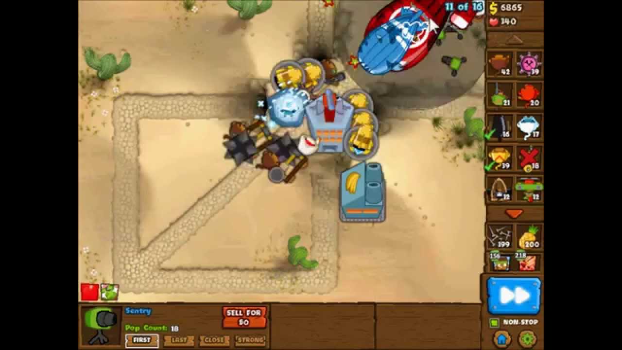 Bloons Monkey City Bloon Beacon Desert Terrain Lv40 MOABs Hard NLL ...