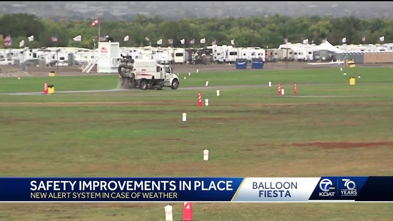 Safety improvements in place for Balloon Fiesta - YouTube