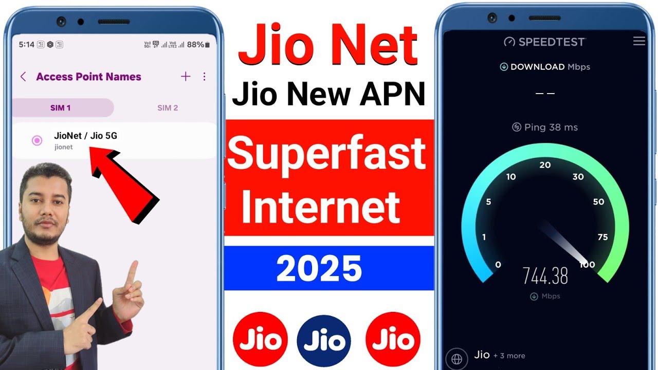 Jio NET/Jio 4G/5G New APN Setting 2025 🔥 Jio internet speed increase 😱 ...