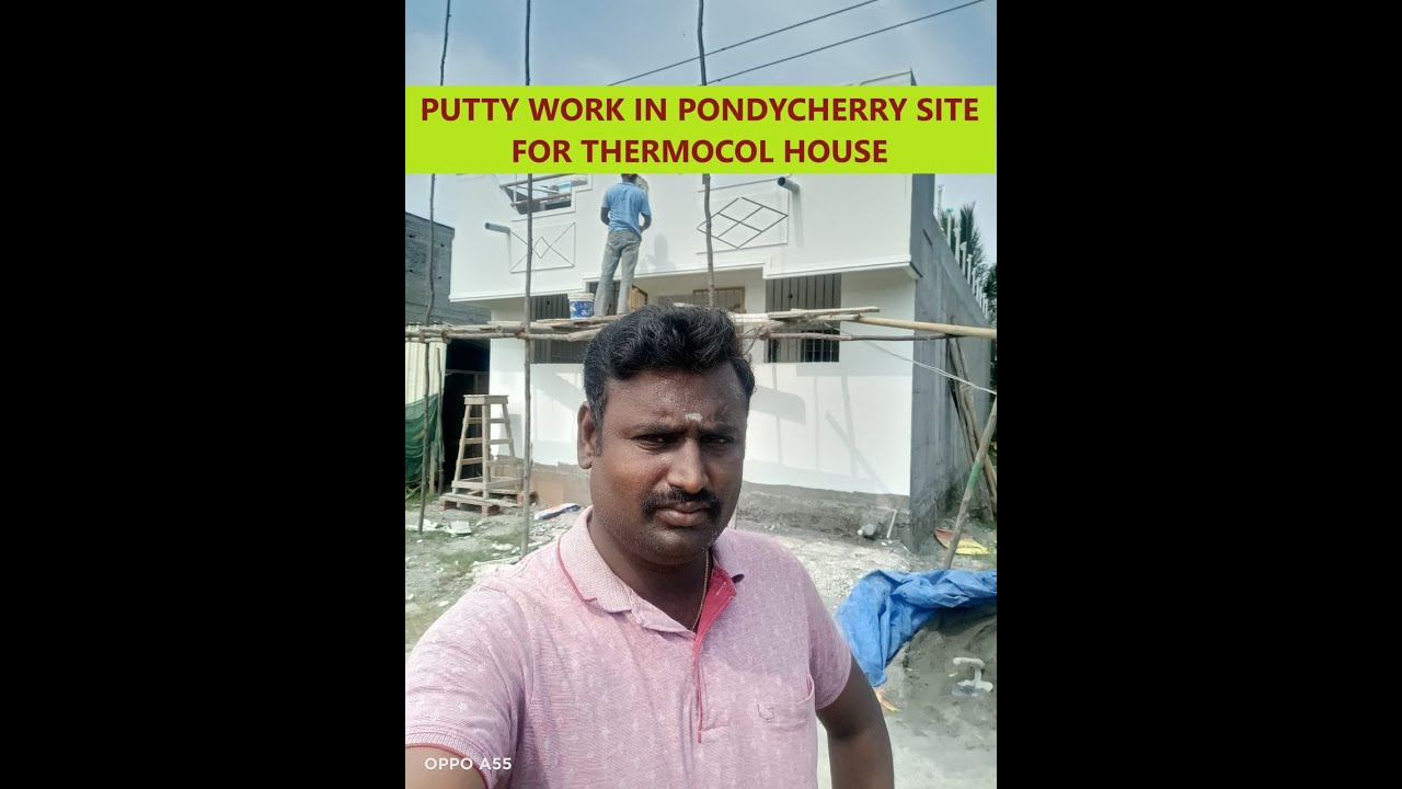 PUTTY WORK IN PONDYCHERRY SITE - YouTube