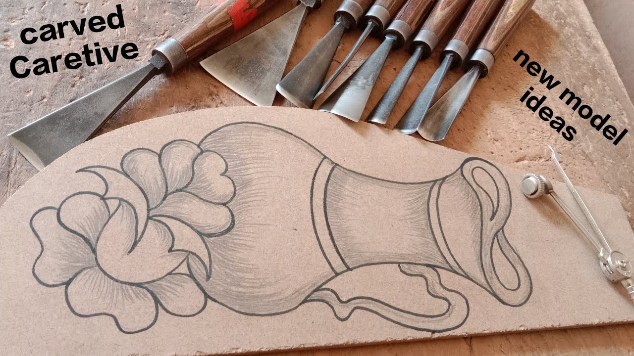 Simple and easy wood carving for beginners woden carved - YouTube