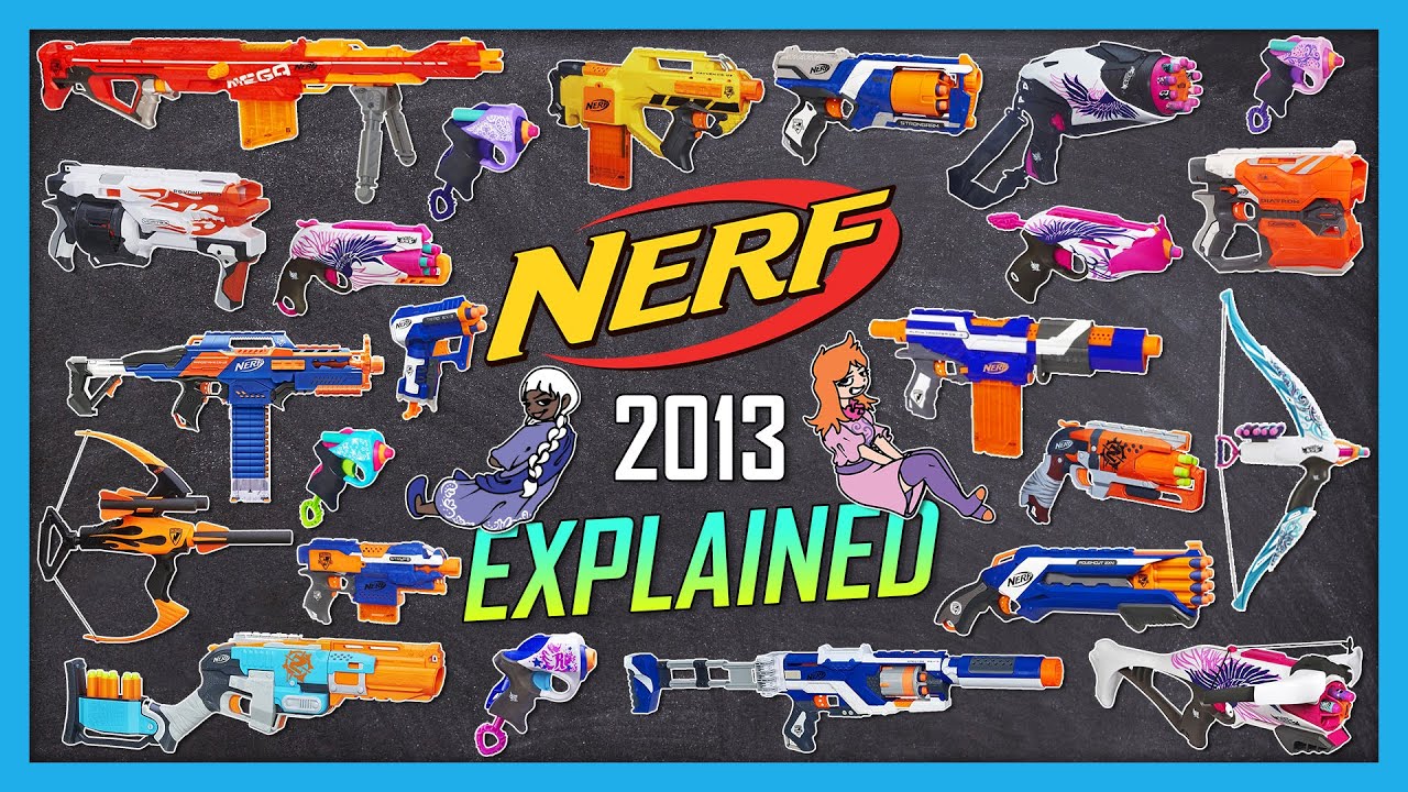 Every 2013 Nerf Blaster Explained in 10 Words or Less - YouTube