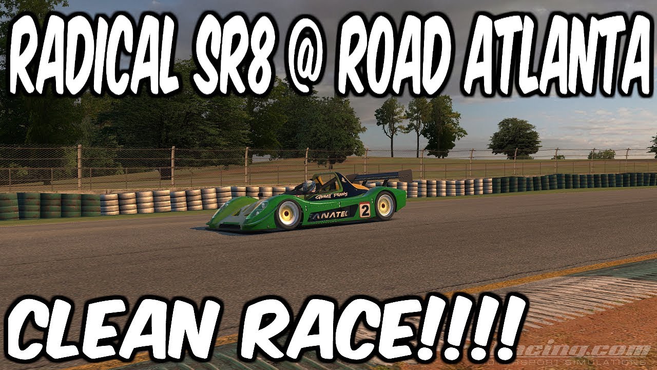 iRacing Radical SR8 at Road Atlanta clean race! - YouTube