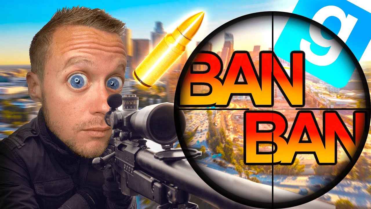 DOUBLE PERMABAN AU SNIPER - GMOD ADMIN RP - YouTube