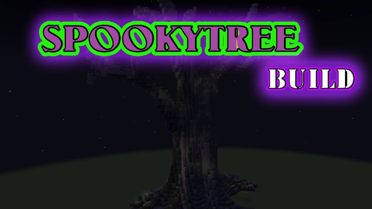 Minecraft-SpOoKy TrEe (timelapse and schematic) - YouTube