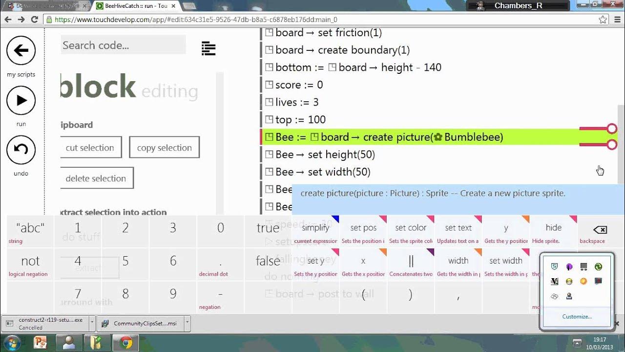 Creating a Procedure using TouchDevelop.com - YouTube
