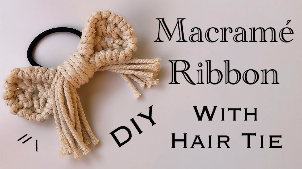 MACRAME RIBBON | MACRAME BOW | DIY - YouTube